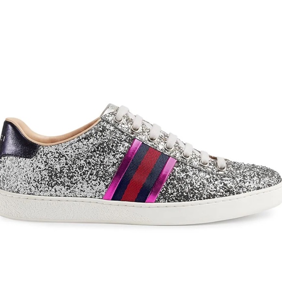 Gucci | Shoes | Gucci Glitter Sneaker | Poshmark